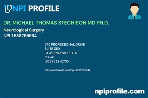 Dr Michael Thomas Stechison Md Phd Npi 1588795934 Neurological