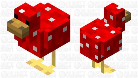 Mushroom Chicken Minecraft Mob Skin