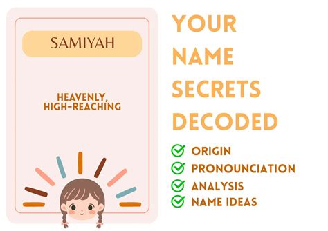 Samiyah Islamic Girl Name Meaning And Pronunciation