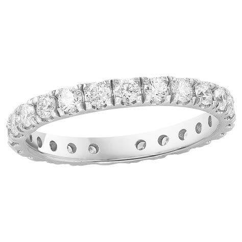 Gold Diamond Wedding Ring Eternity In 14k Band Round Genuine Diamond