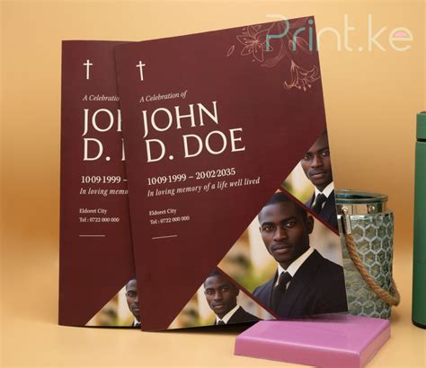 Contents Of Funeral Programme Eulogy Design Nairobi Kenya