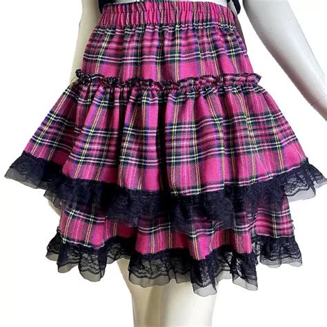 Pink Plaid Short Skirt For Femboy Femboy Fashion