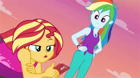 Sunset Shimmer And Rainbow Dash 2 By Fluttercool On Deviantart