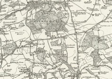 1890 Collection Leeds Harrogate Ordnance Survey Map Harrogate Ordnance Survey Maps Leeds