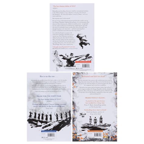 The Poppy War Series By Rf Kuang 3 Books Collection Box Set Fictio
