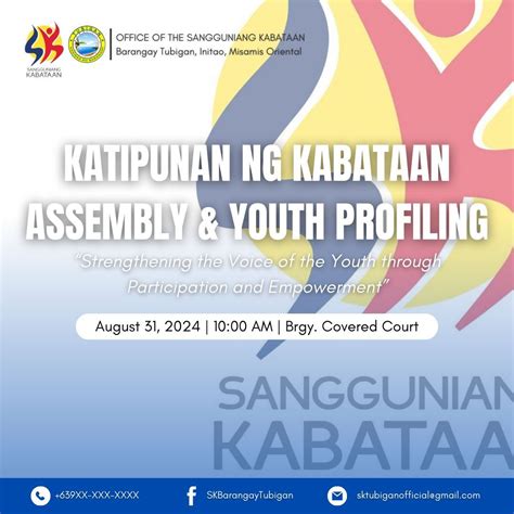 Katipunan Ng Kabataan Kk Assembly 2025 Brgy Tubigan Covered Court