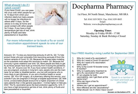 Your Free Healthy Living Leaflet For September 2022 Docpharma Pharmacy
