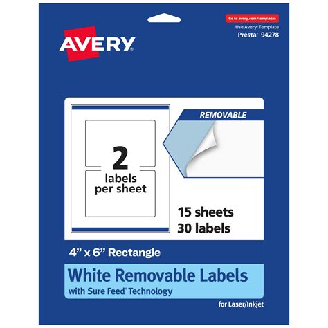 Avery 4x6 Labels 2 Per Sheet Template
