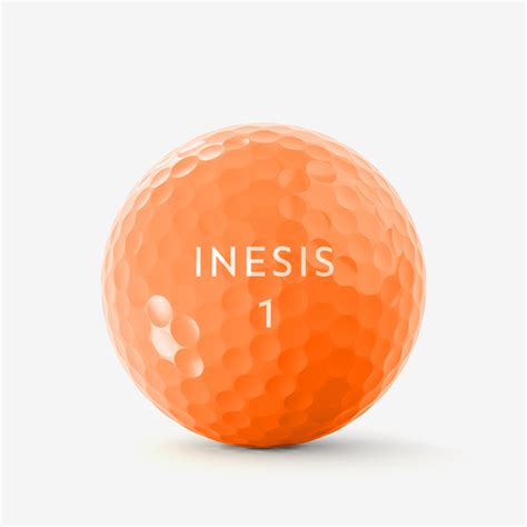 Loptice Za Golf Inesis Soft 500 12 Komada Narančaste Decathlon