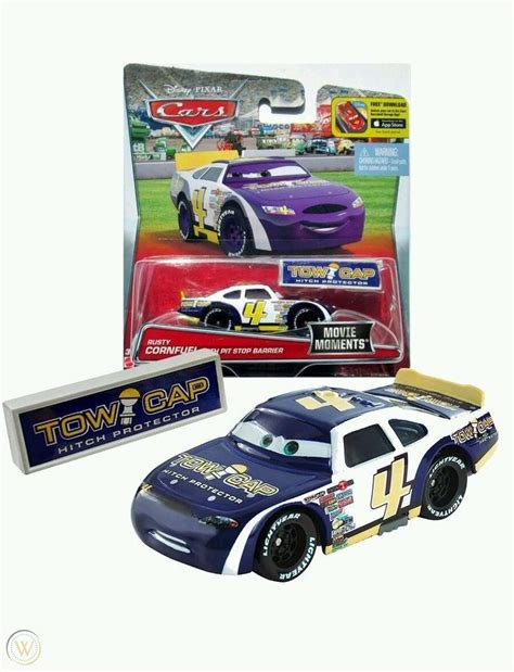 Disney Pixar Cars Movie Moments Rusty Cornfuel With Pit Stop Barrier