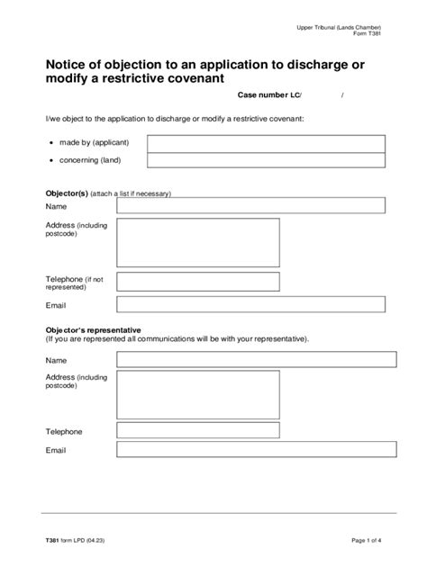 Fillable Online Upper Tribunal Lands Chamber Forms T379t382 Fax Email