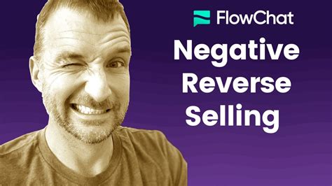 how to use the negative reverse technique in high ticket sales youtube