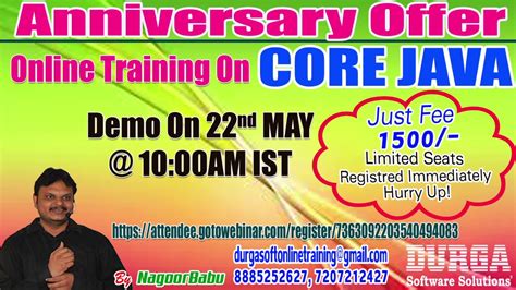 CORE JAVA Online Training By Mr Nagoor Babu Demo On Nd May AM IST YouTube