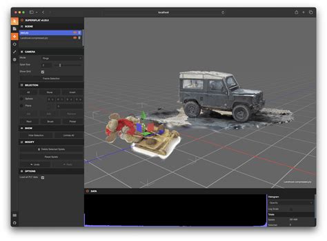 Supersplat Adds Histogram Editing Radiance Fields