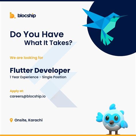 Blocship On Linkedin Flutter Dart Jobalert Onsite Morning