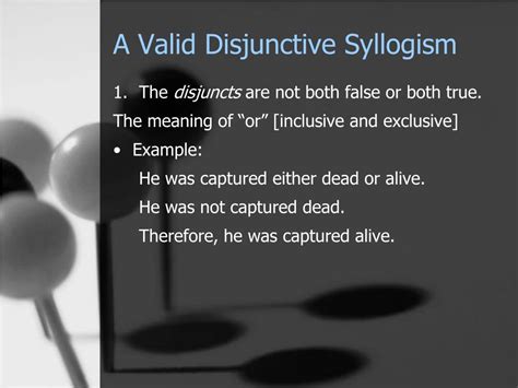 Ppt Disjunctive And Hypothetical Syllogisms Powerpoint Presentation Id 2222308