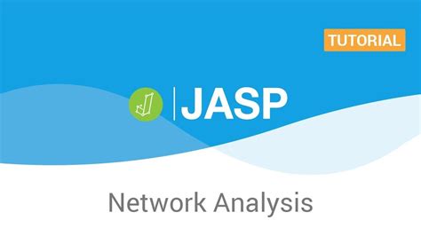 How To Perform A Network Analysis In Jasp Youtube
