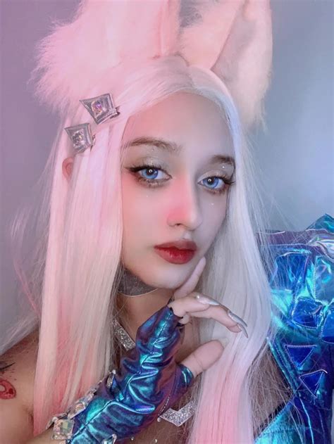 League Of Legends Belos Cosplays Da Ahri K Da E Spirit Blossom Da Bibi