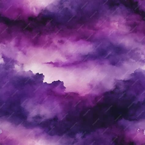 Premium Photo Cloudy Dark Violet Sky Vintage Purple Watercolor