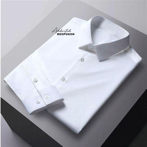 White Formal Shirt Etsy