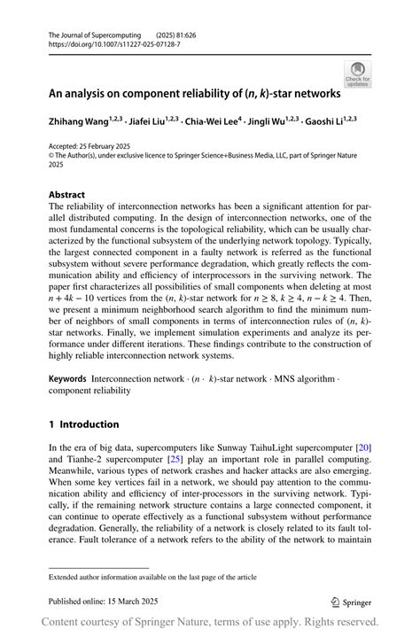 an analysis on component reliability of n k star networks