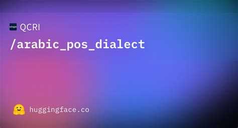 qcri arabic pos dialect · datasets at hugging face