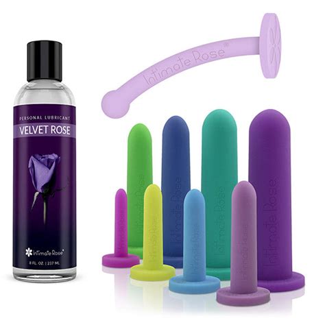 Dilators Handle And Lubricant Bundle Full Set Intimate Rose