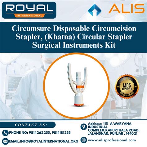 Circumsure Disposable Circumcision Stapler Khatna Circular Stapler Surgical Instruments Kit