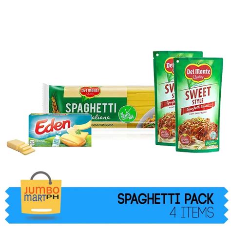 Jumbo Spaghetti Pack Sweet Style 4 Items Lazada Ph