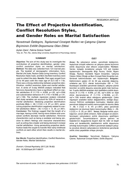The Effect Of Projective Identification Pdf Social Constructionism Gender