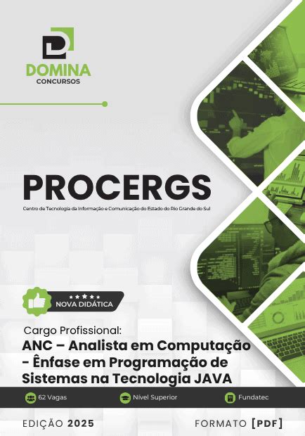 Apostila Anc Programação De Sistemas Na Tecnologia Java Procergs Rs 2025 Domina Concursos