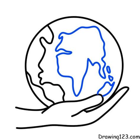 Simple Earth Drawing