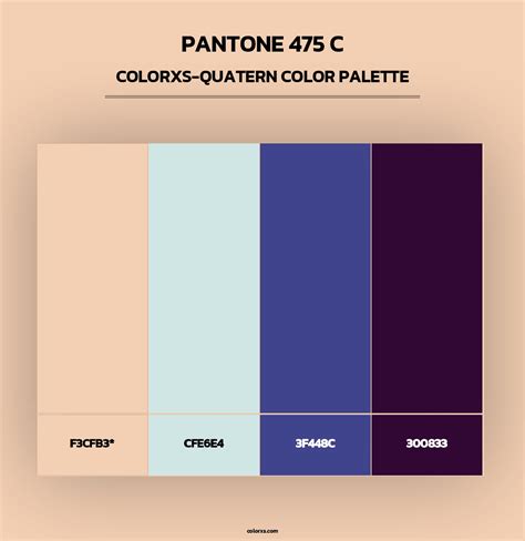 Pantone 475 C Color Palettes