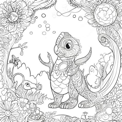 Intricate Kerby Rosanes Fantasy Scene Coloring Page 22913 18097