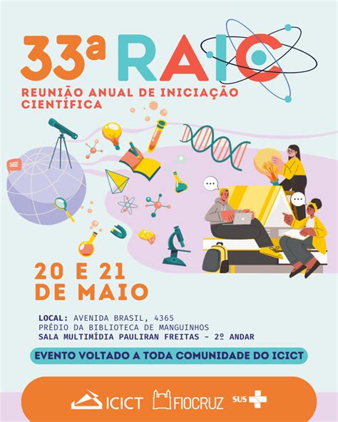 Icict Participa Das Atividades Da 33ª Reunião Anual De Iniciação