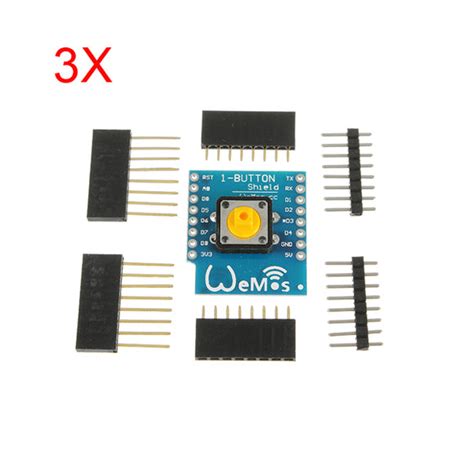3pcs wemos 1 button shield for wemos d1 mini button electronic pro