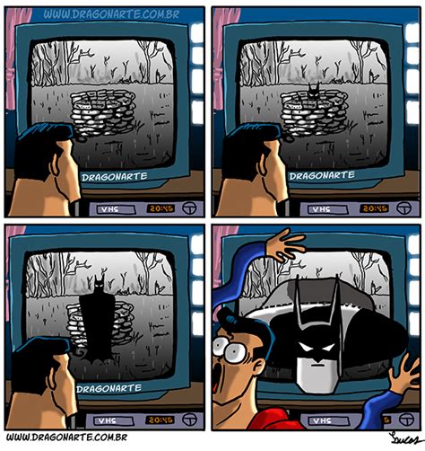 Superman Vs Batman Funny Comics By Dragonarte