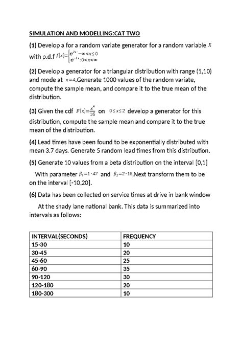 simulation and modelling cat two simulation and modelling cat two 1