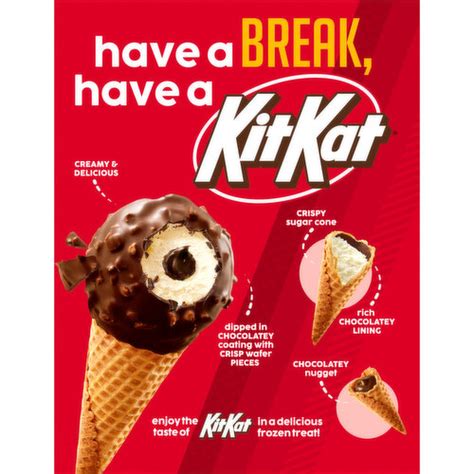 Kit Kat Water With Fudge Frozen Dairy Dessert Cones Smart And Final