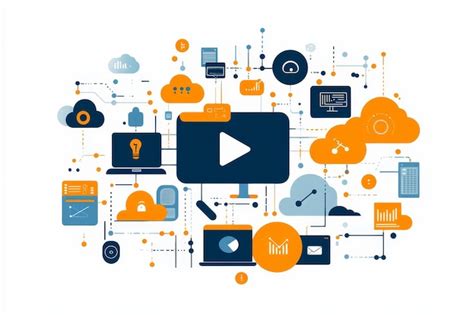 Cloud Computing And Technology Integration Premium Ai Generated Image