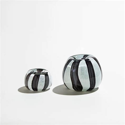 Candy Candle Holder Large Blackwhite Wander Laze