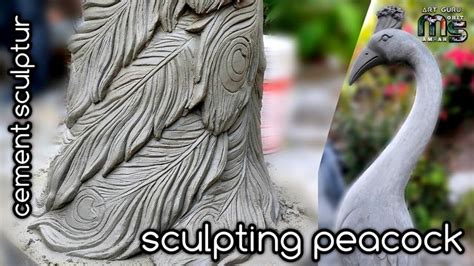 Sculpting Peacock How To Make Peacock Peacock Cement Sculptur By