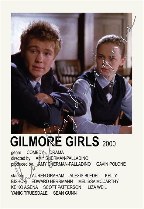 Rory Tristan Gilmore Girls Printable Wall Art Etsy