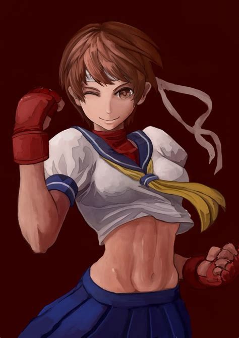 Street Fighter Sakura Art By Caliburwarrior On Deviantart Sakura