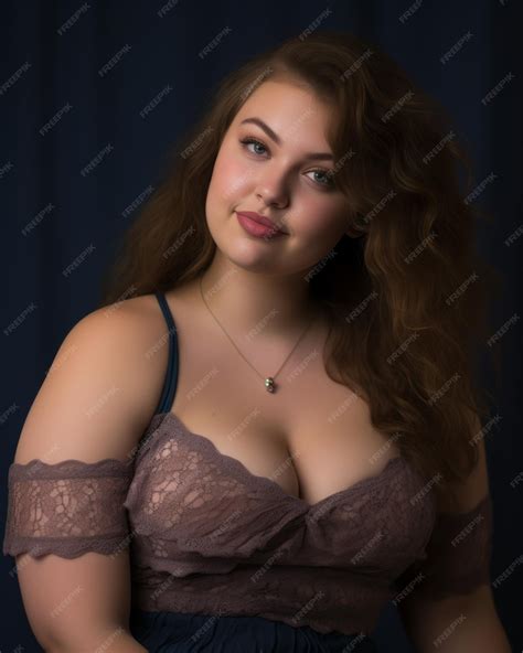 Premium Photo A Woman With Big Breasts Posing For A Photo