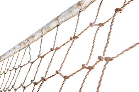 Volleyball Netting Closeup Of Beach Volleyball Net On White Background Premium Ai Generated Image