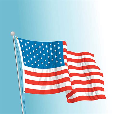 American Flag Flying Illustrations Royalty Free Vector Graphics And Clip