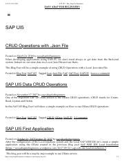 Easy ABAP For Beginners Learn CRUD Operations With Json File Course Hero