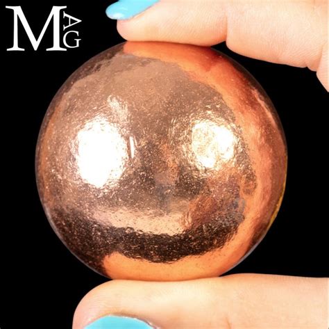 Native Copper Solid Sphere In Pure Copper An Ancient Metal Height