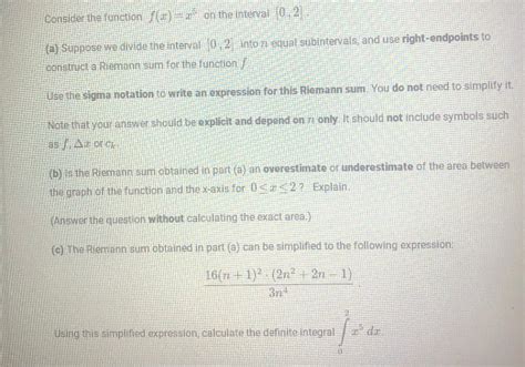 Solved Consider The Function F X On The Interval A Chegg